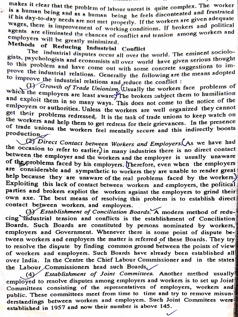 Methods of Reducing Industrial Conflict | PDF