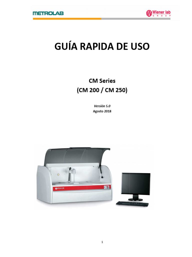 Guia Rapida CM Series v5 | PDF | Código de barras | Agua