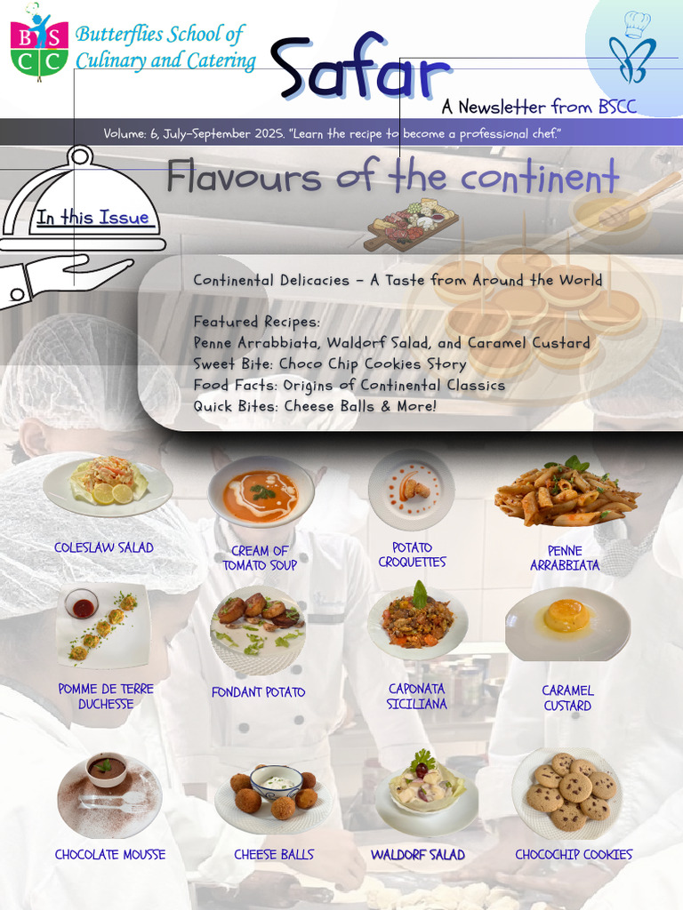BSCC July - September 2025 (Vol. 06) | PDF | Desserts | Cooking