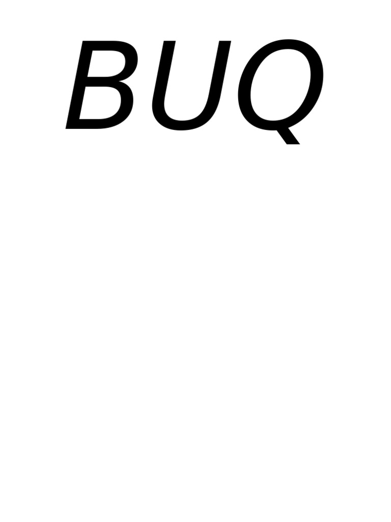 BUQ | PDF