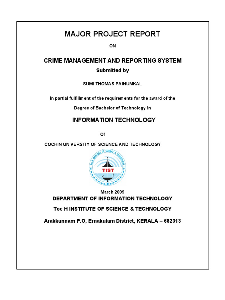Crime Management Reporting System | PDF | Active Server Pages ...