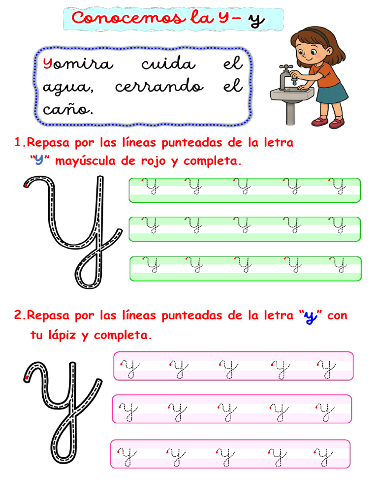 Actividades para aprender la letra Y | PDF