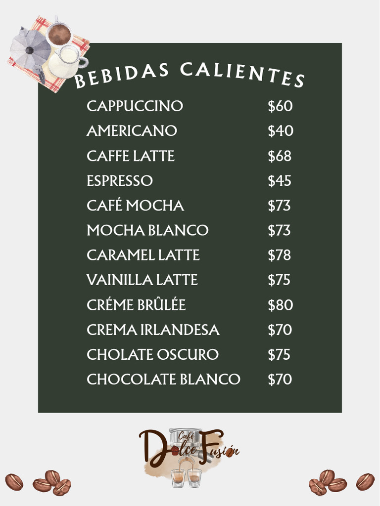 Menu Bebidas | PDF