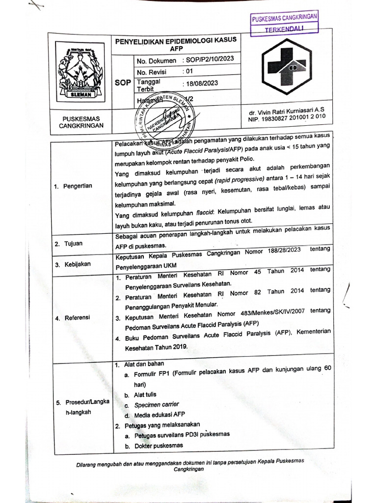SOP AFP | PDF