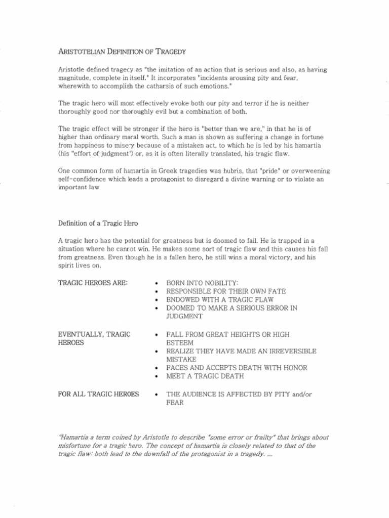 Character Sketch Assignment and Quote Assignment and Tragedy Notes | PDF