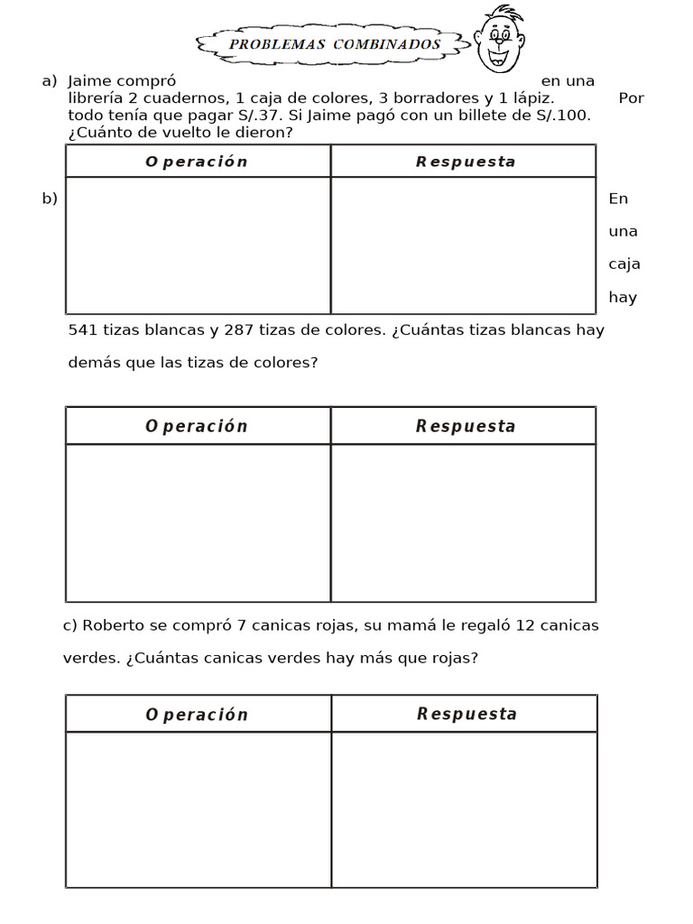 Problemas de Adicion de 3 Cifras | PDF
