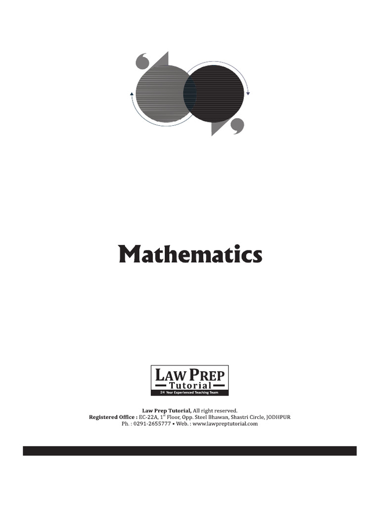 Mathematics (Answer Key) | PDF