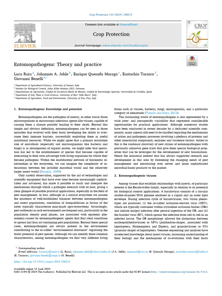 Entomopathogens in Pest Management | PDF | Virus | Pathogen