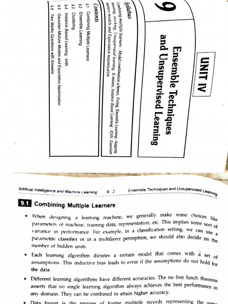 aiml unit 4 | PDF | Machine Learning | Statistical Classification