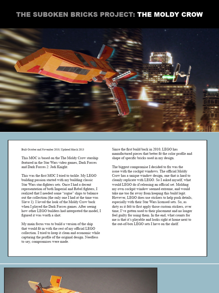 The Moldy Crow LEGO Set Instructions by Travis Hiner1 | PDF | Lego