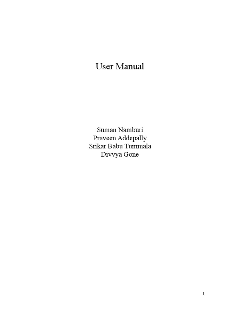 My User Manual | Download Free PDF | Menu (Computing) | Menu