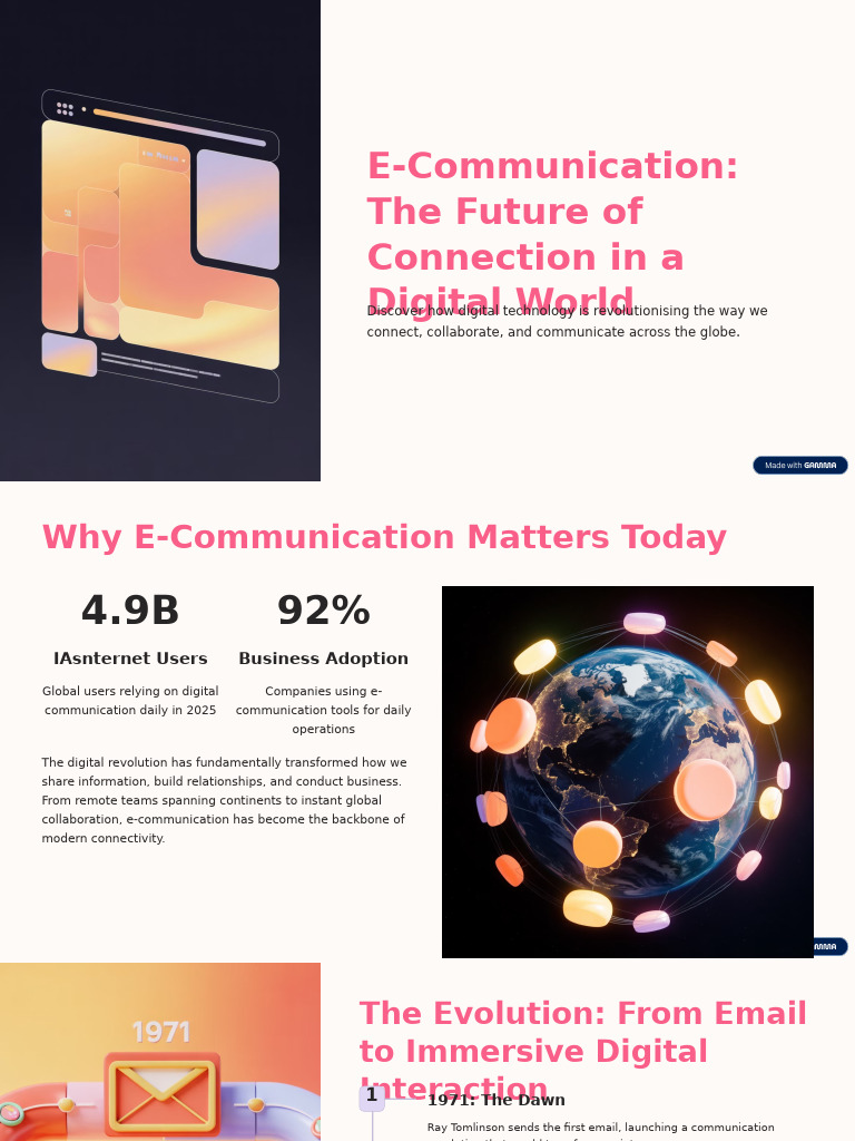 E Communication The Future of Connection in A Digital World | PDF ...