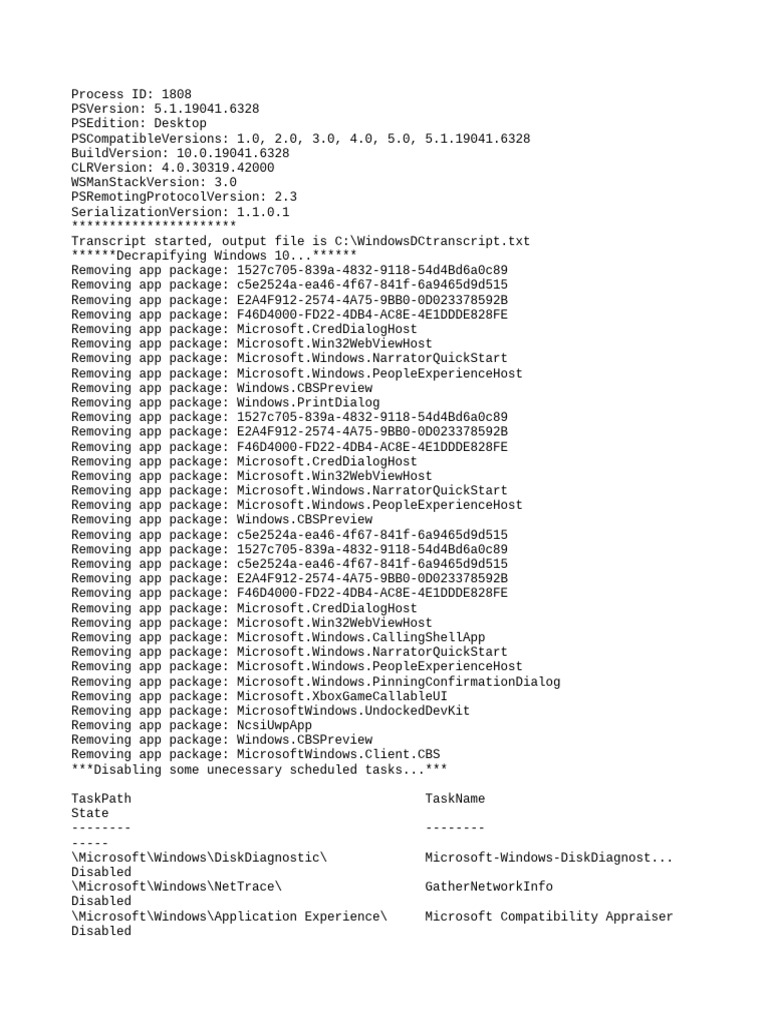 Windows DCtranscript | PDF | Windows Registry | Microsoft Windows