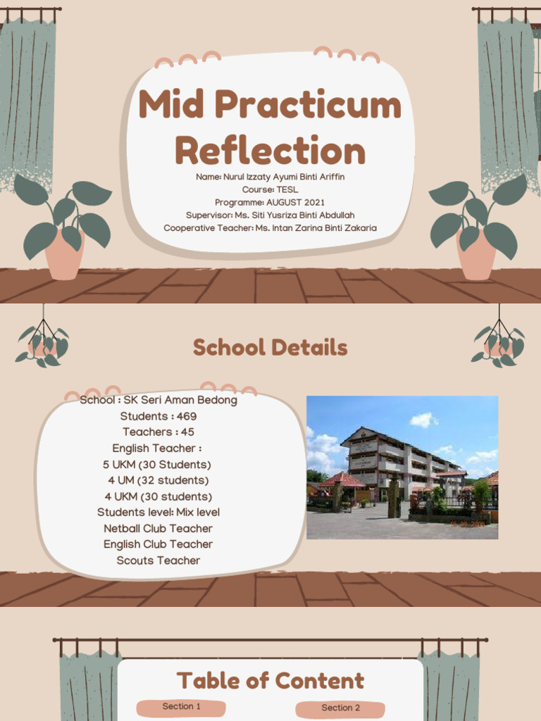 Mid Practicum Reflection | PDF | Teachers | Psychological Concepts