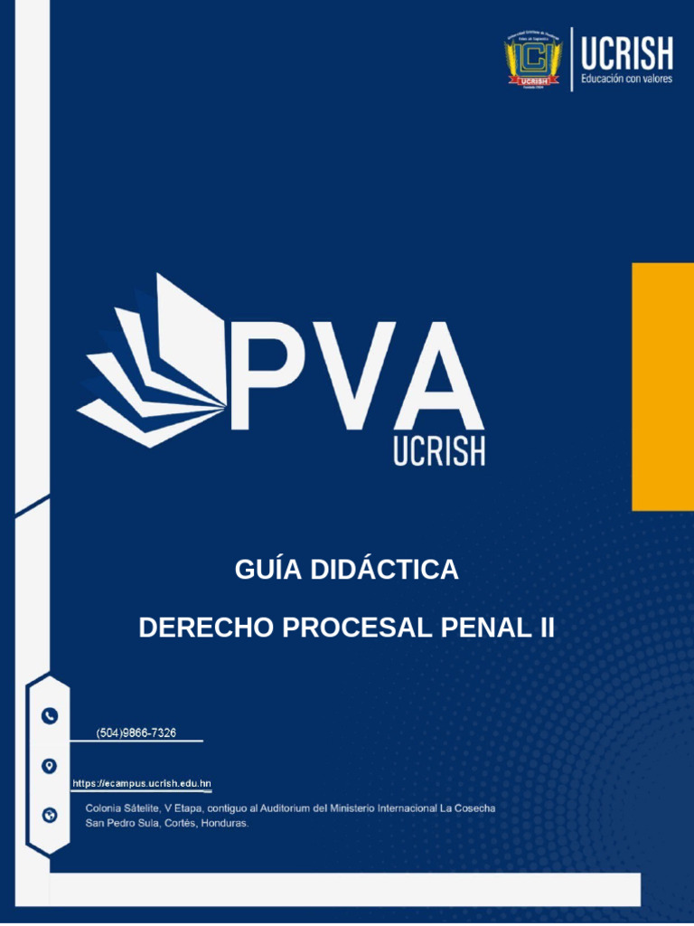 GUIA DIDACTICA DERECHO PROCESAL PENAL II MOD II PAC 2025 | PDF | Derecho penal