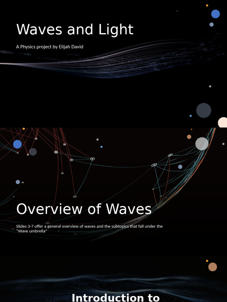 Waves and Light Presentation | PDF | Waves | Diffraction