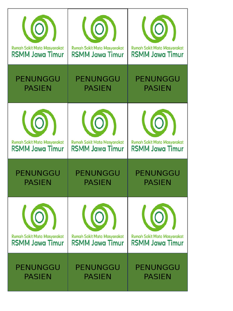 Logo Kalung Penunggu Pasien | PDF