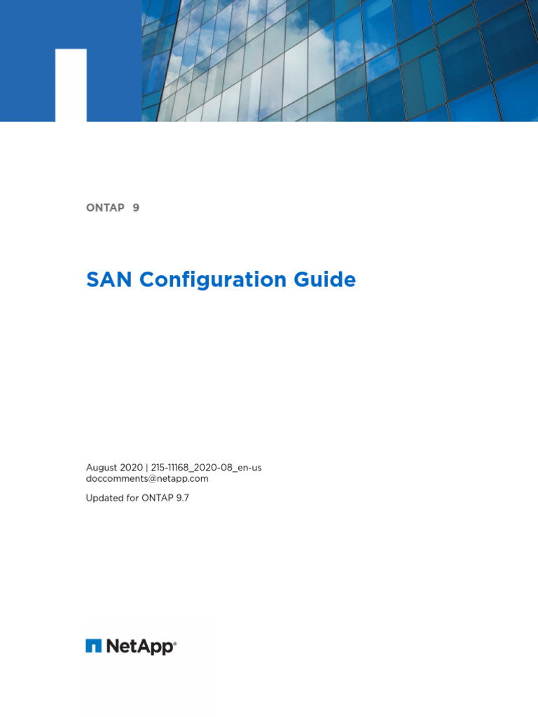 ONTAP 9 SAN Configuration Guide | PDF | Computer Data Storage ...