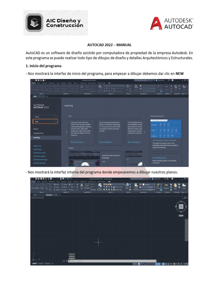 Módulo 1 - Interfaz de AutoCAD | PDF | Cad automático | Programa de ...