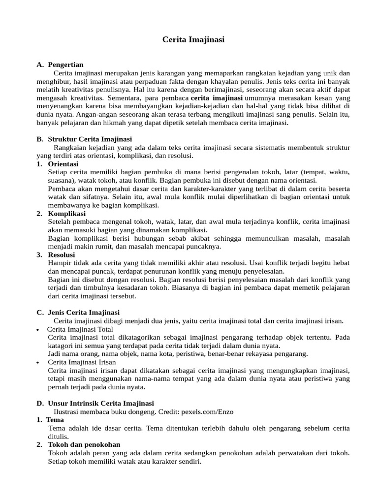 Cerita Imajinasi | PDF