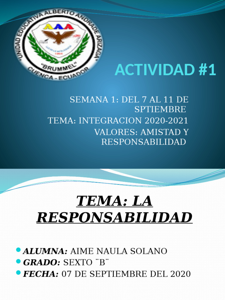 ACTIVIDAD 1 LUNES 7 DE SEPTIEMBRE 2020 | PDF