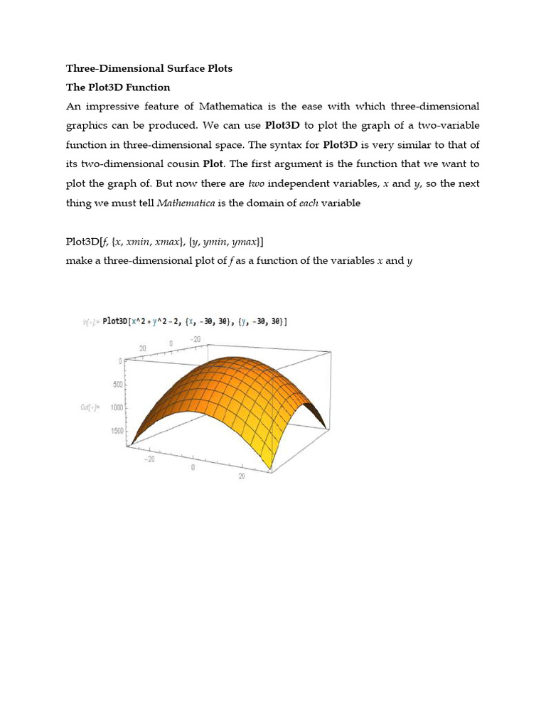 Plot 3 D | PDF