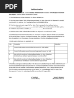 Aadhaar Self-Declaration for DoB Update | PDF