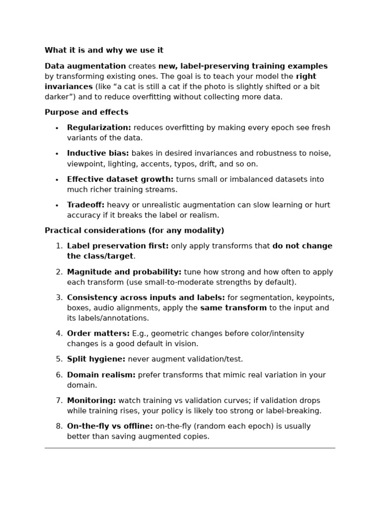 Data Augmentation | PDF | Image Segmentation | Digital Signal Processing