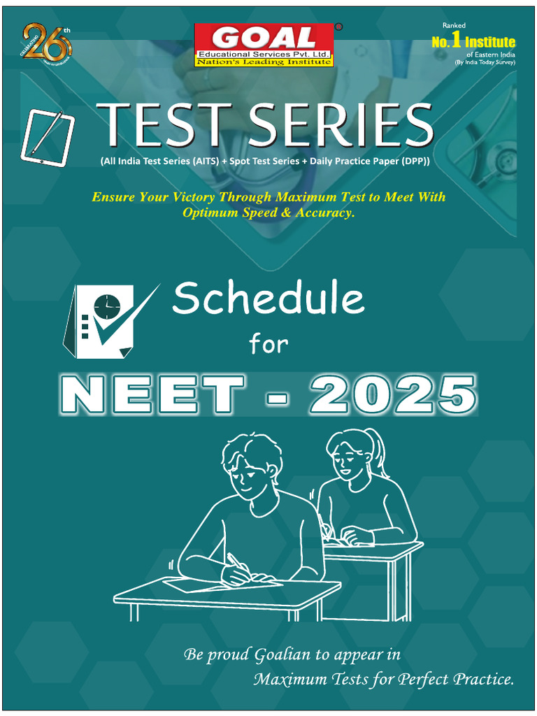 AITS Test Schedule NEET 2025 | PDF
