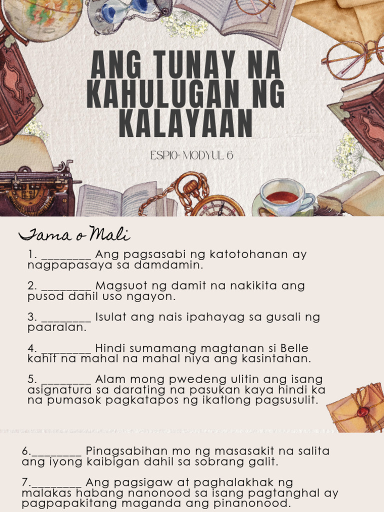 Ang Tunay Na Kahulugan NG Kalayaan | PDF