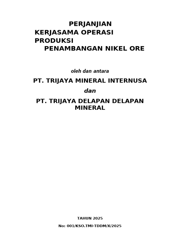 Draft Kso Tmi - TDDM Final | PDF