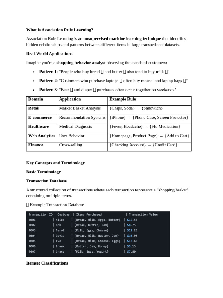 Association Rule Mining | PDF