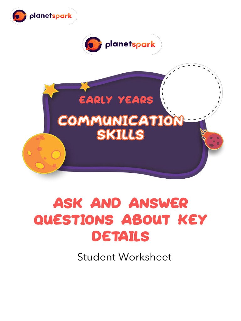 Ask and Answer Questions About Key Details | PDF