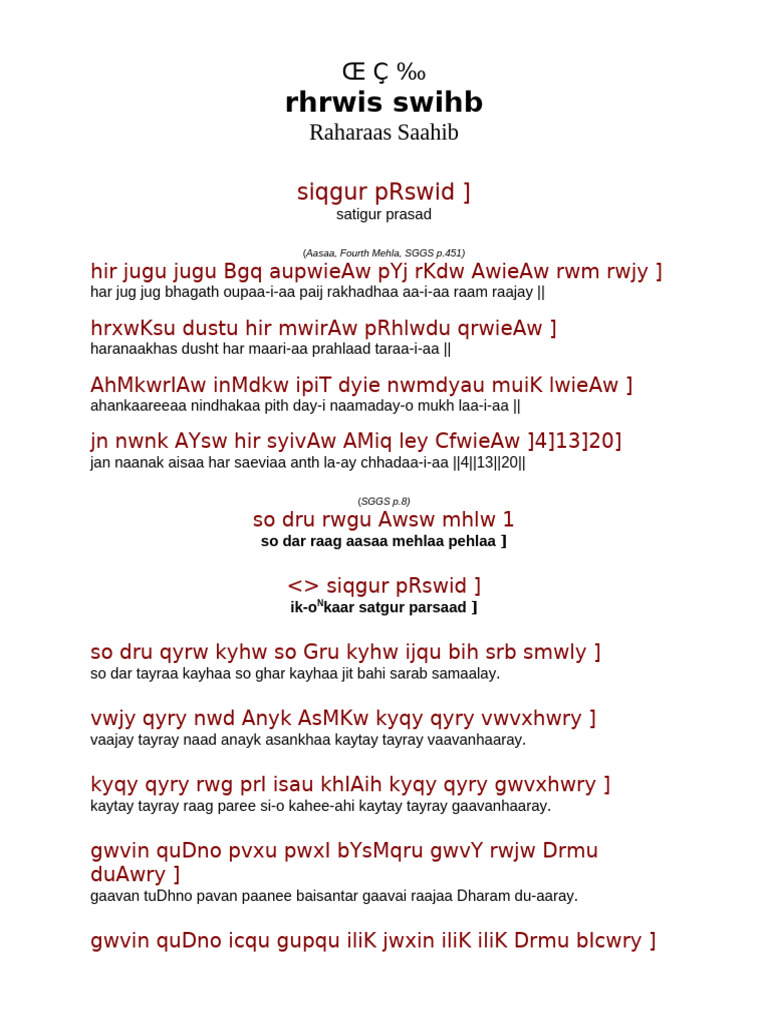 Rehiras Rom Gurm | PDF | Indian Religions