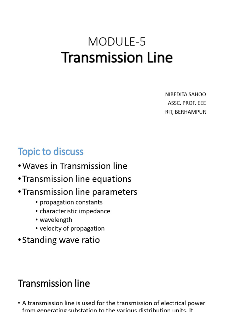 Transmission Line | PDF | Transmission Line | Electric Power Transmission