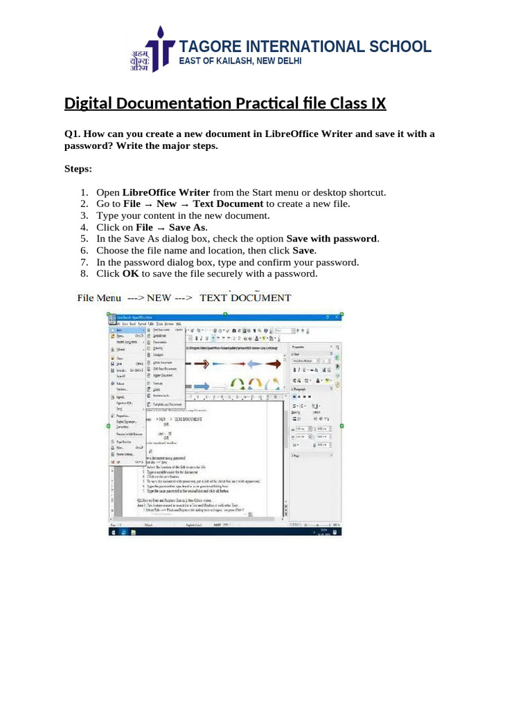 LibreOffice Writer Guide for Class IX | PDF | Text | System Software