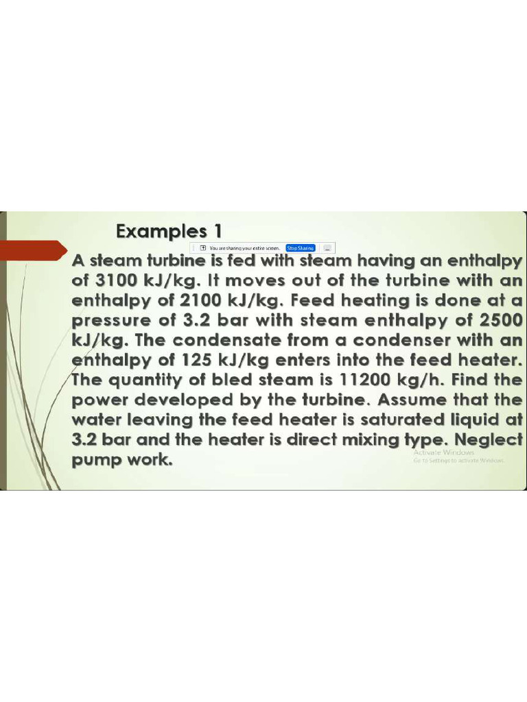 Power Plants Tutorial 1 Solutions | PDF