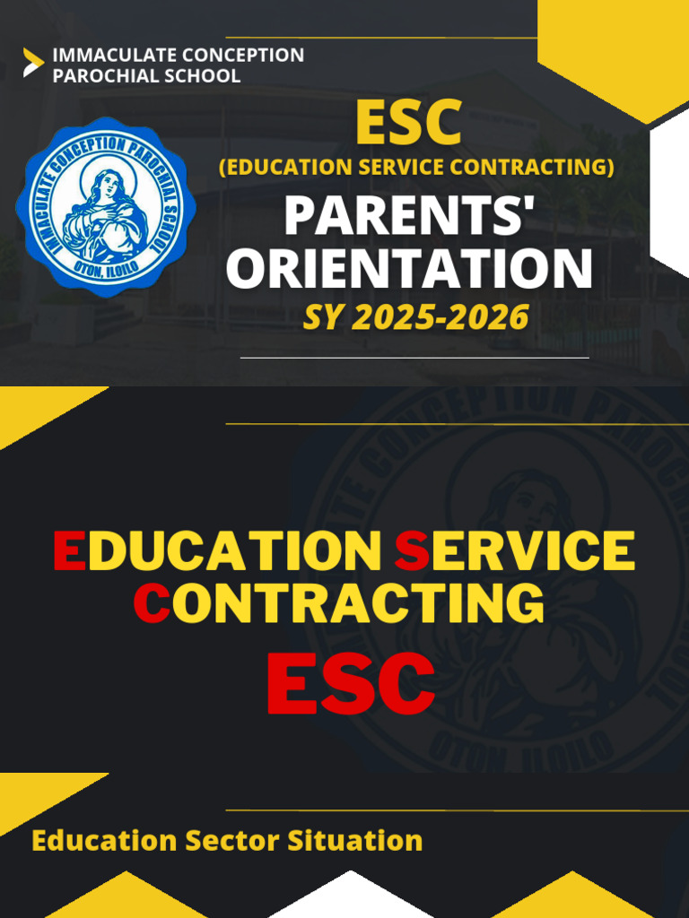 ICPS ESC Parents' Orientation 2025-2026 | PDF | Middle Schools