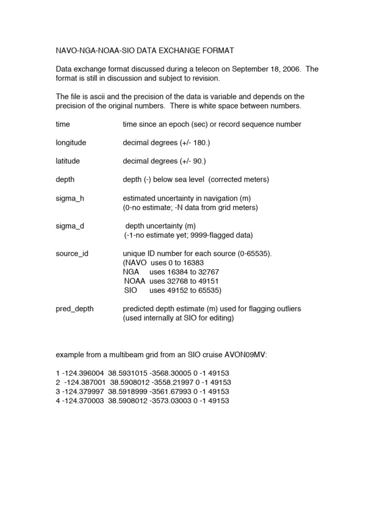 Exchange Format | PDF