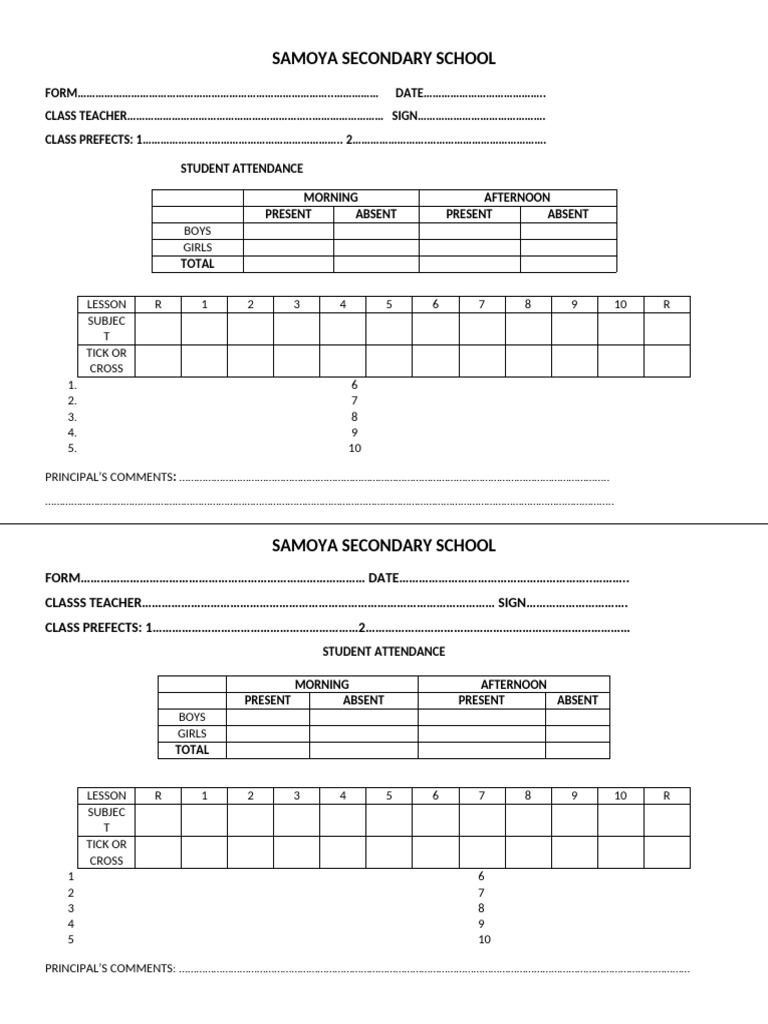 Attendance | PDF