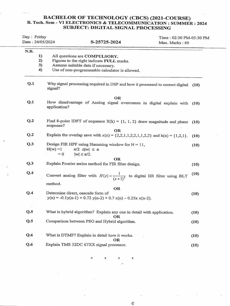Digital Signal Processing | PDF