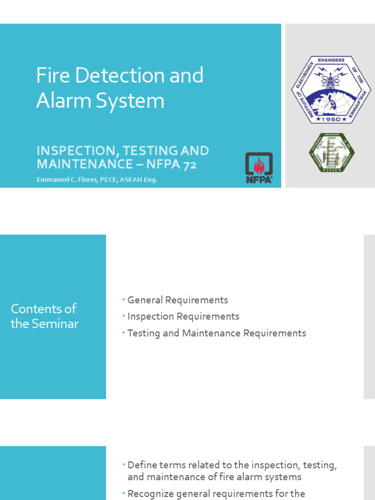 Fdas Inspection - Testing & Maintenance | PDF | Equipment