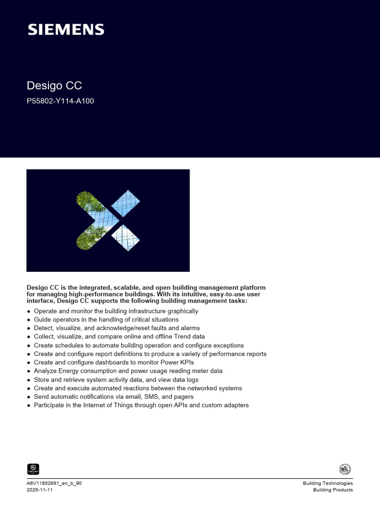 Desigo CC Compact DMS Data Sheet - A6V11852727 | PDF | Mobile App ...