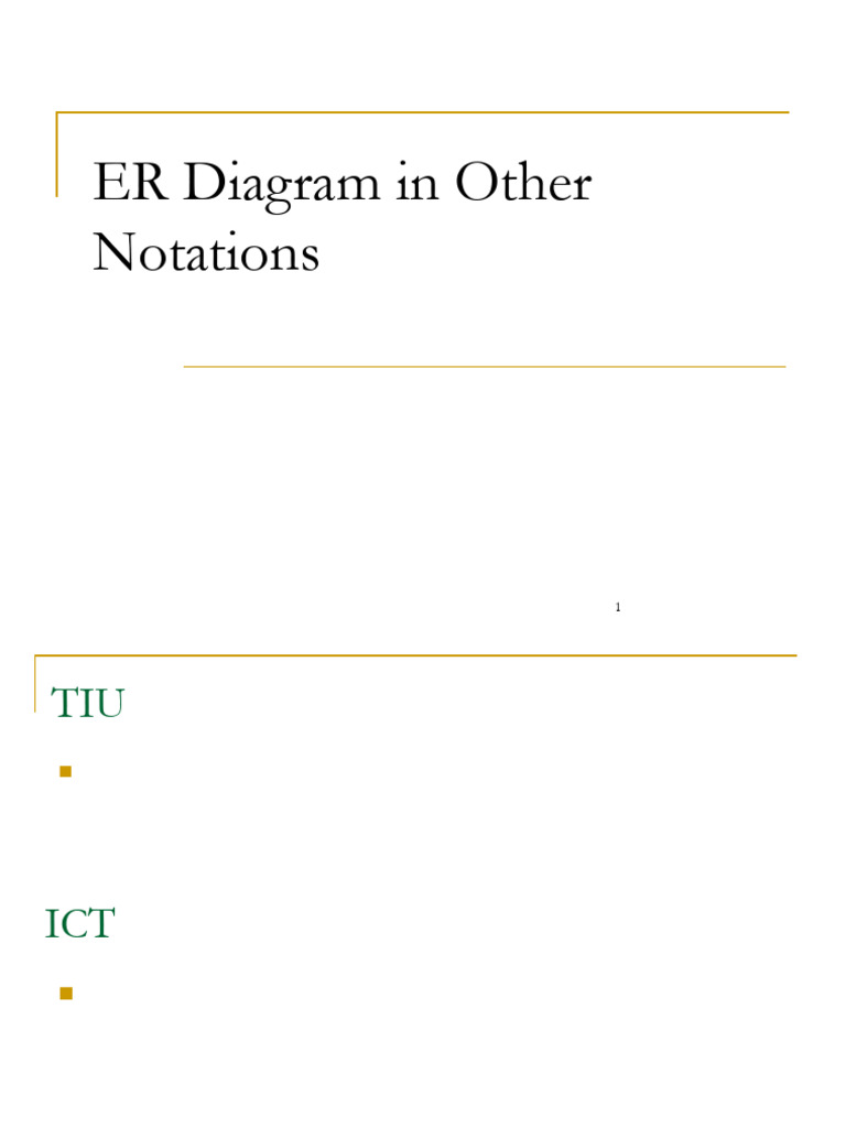 Bab 4 - Er Diagram in Other Notations | PDF | Databases | Information ...