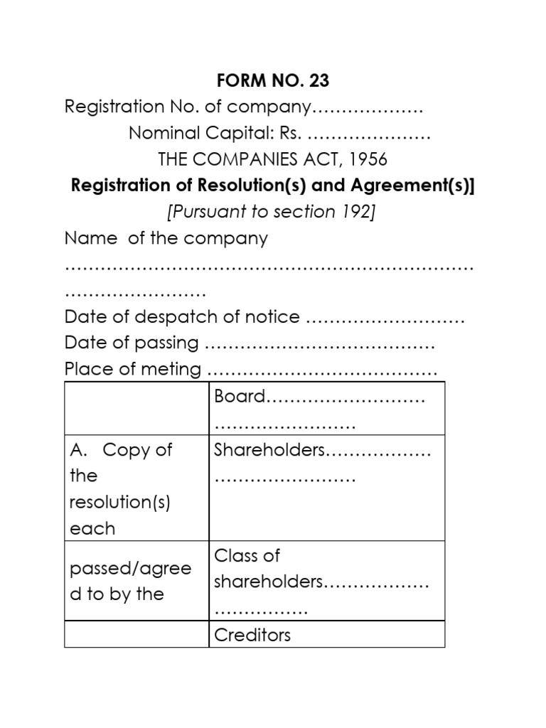 FORM NO. 23.rtf | PDF