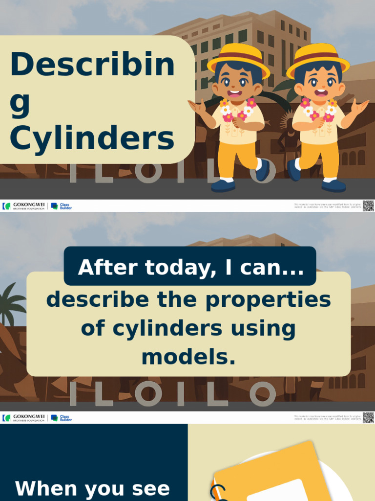 M6Q3L03 Lesson Slides - Describing Cylinders | PDF | Rectangle | Shape