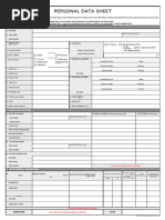 Personal Data Sheet (PDS) Guide | PDF | Government And Personhood ...