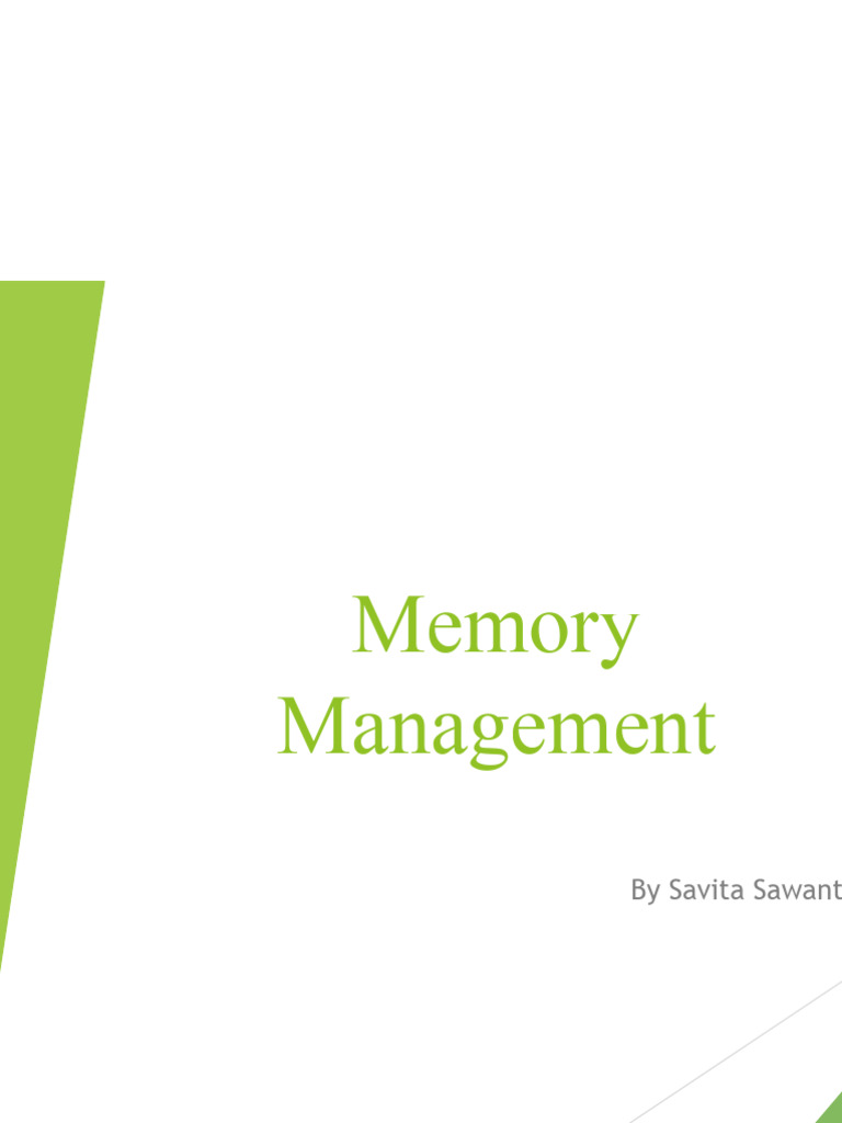 Understanding Memory Management Techniques | PDF | Operating System ...