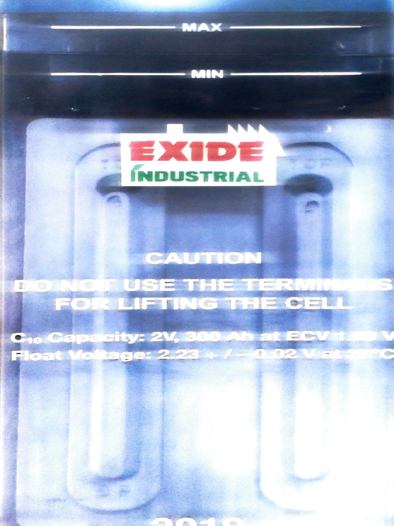 Exide Industrial Battery Specifications | PDF