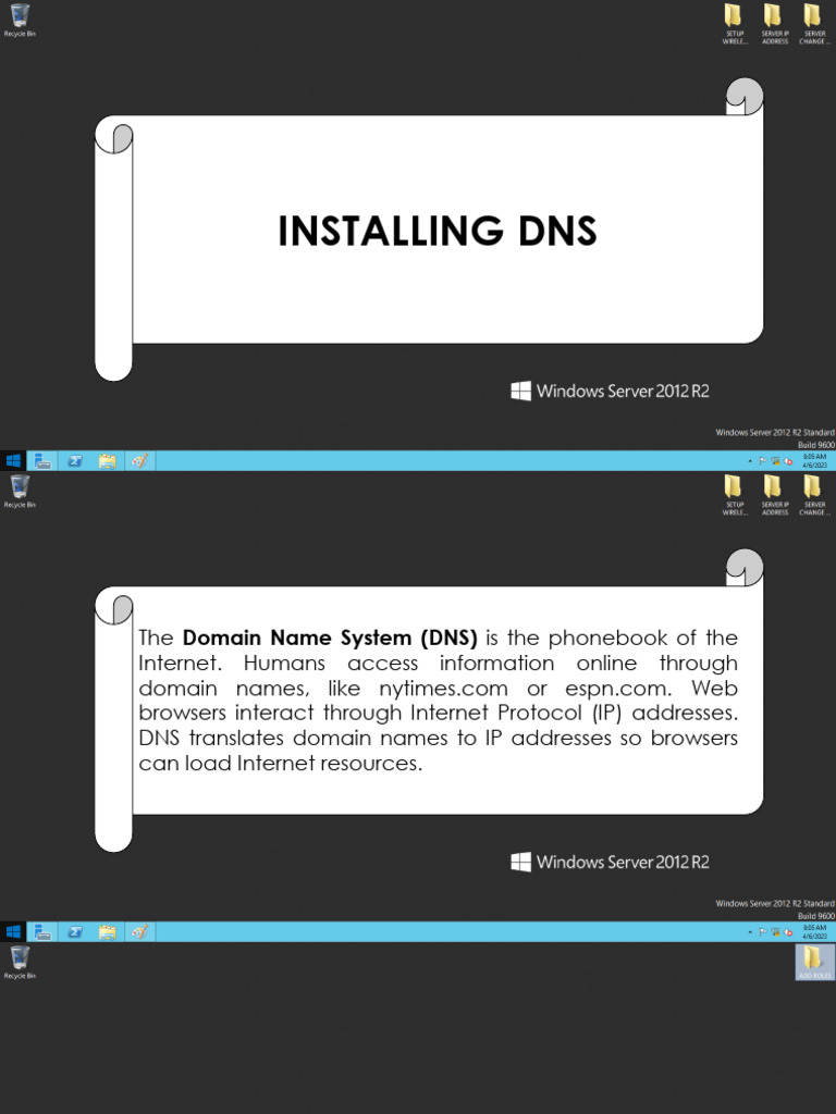 7-Installing and Configuring Roles-2023 | PDF | Domain Name System | Ip ...